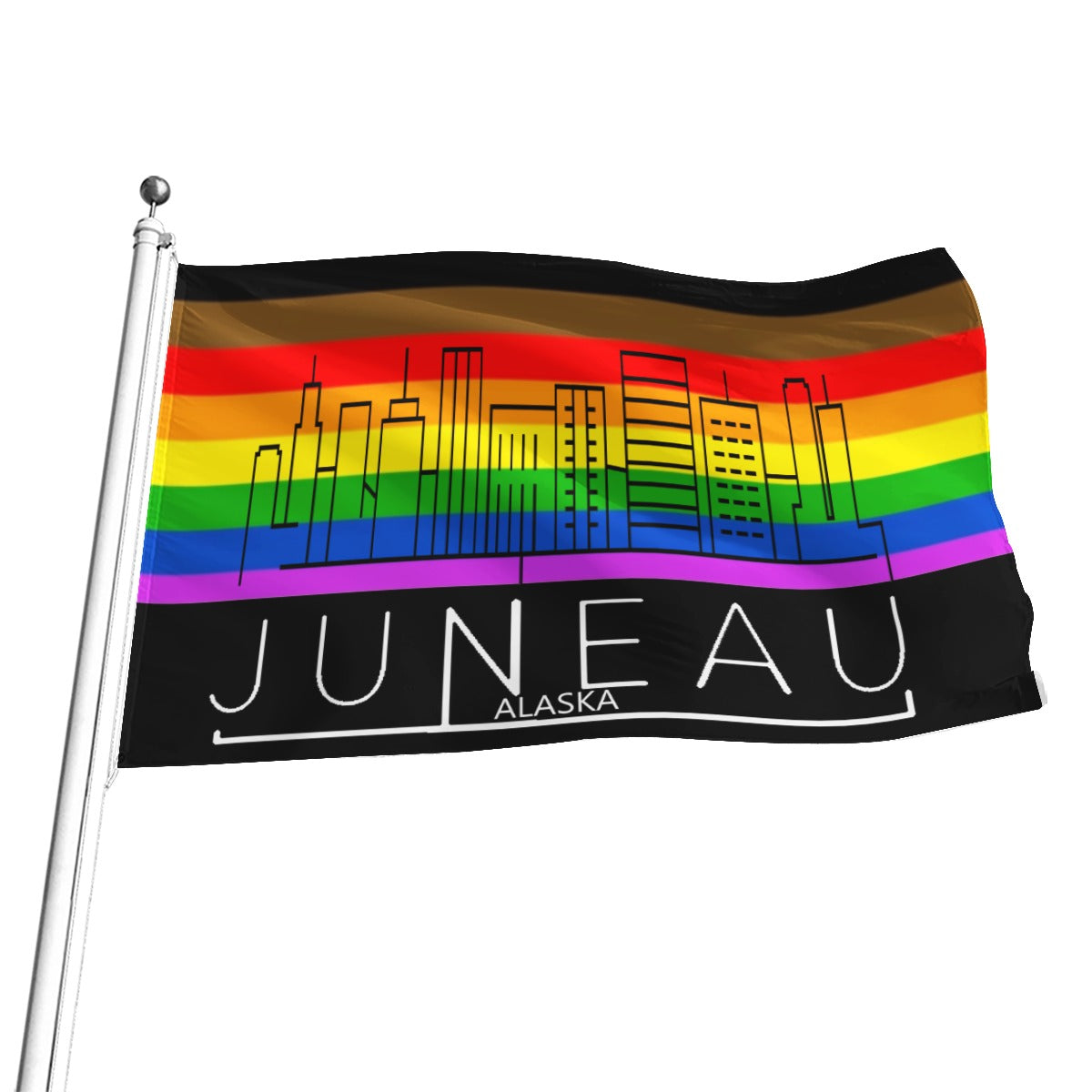 Juneau Pride Flag, Juneau Gay Pride Flag, Juneau Rainbow Pride Flag ...