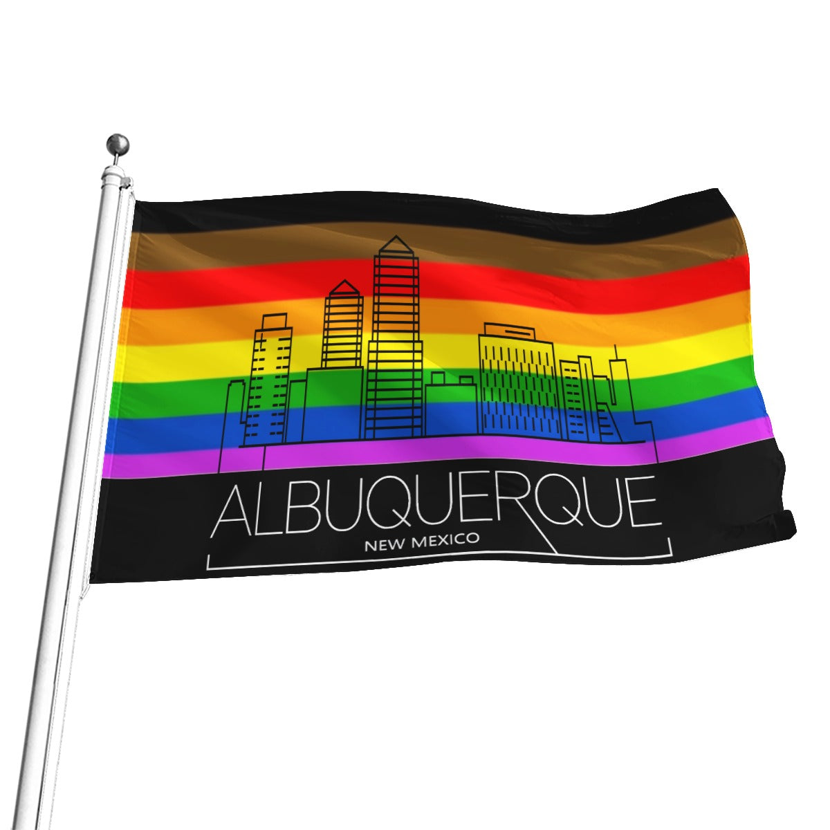 Albuquerque Gay Pride Flag, Gay Pride Flag, Gay Pride Albuquerque Flag ...