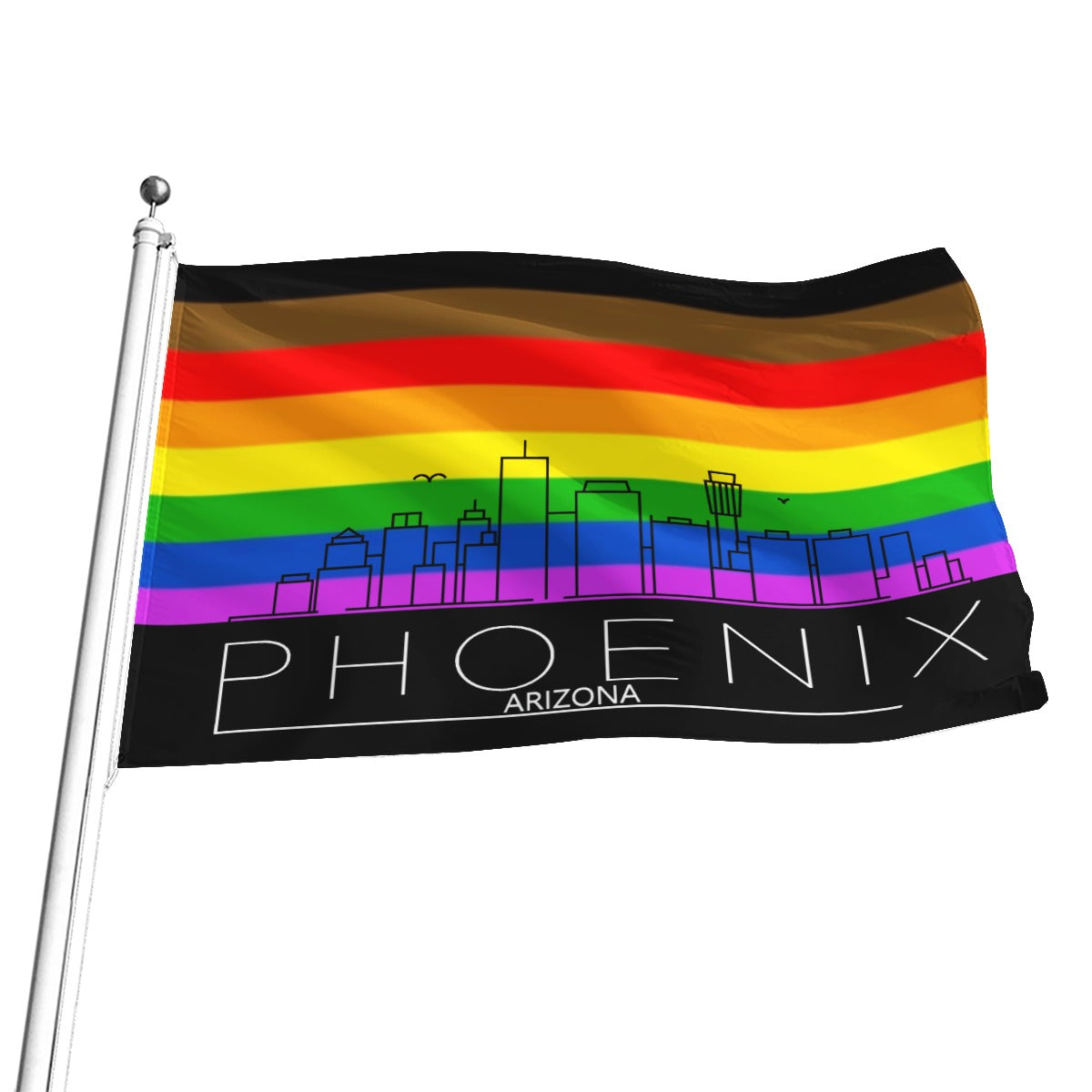 Phoenix Pride Flag, Phoenix Gay Pride Flag, Phoenix Rainbow Flag ...